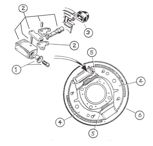 Lockheed trailer brakes exploded diagrams, all now obsolete