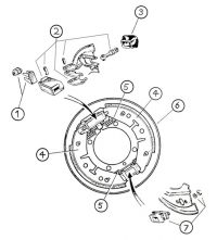 Lockheed trailer brakes exploded diagrams, all now obsolete