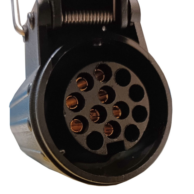 8 Pin Inline Euro Caravan or Trailer Extension Socket - Western Towing