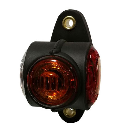 LED rubber Side Marker Lamp, red amber & white