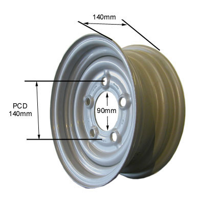 Wheel Rim 12 inch 5 stud 140mm PCD for sale from Western Towing
