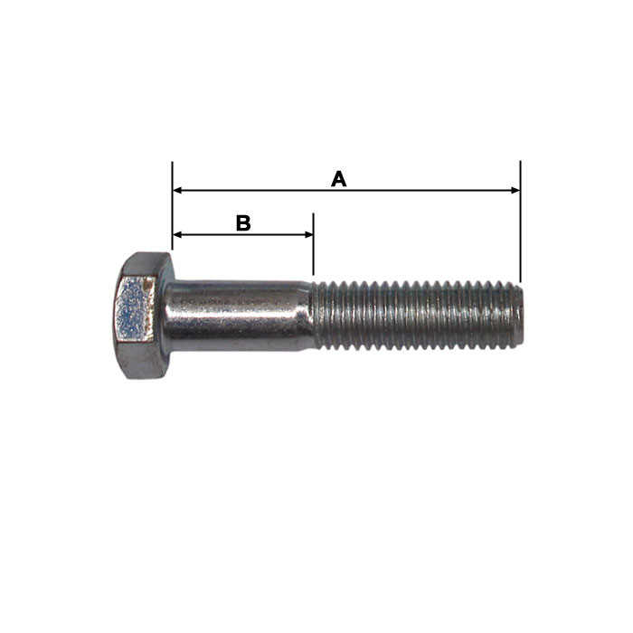 M8 zinc plated Bolt 50mm Long for sale from Western Towing