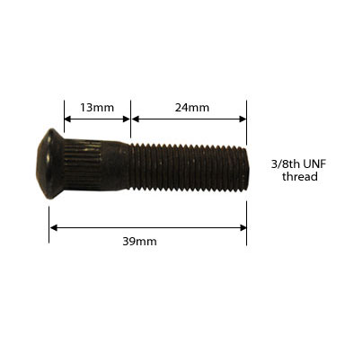 Wheel stud for mini hub for sale from Western Towing