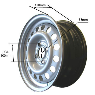 Wheel Rim 14 inch 4 stud 100mm for sale from Western Towing