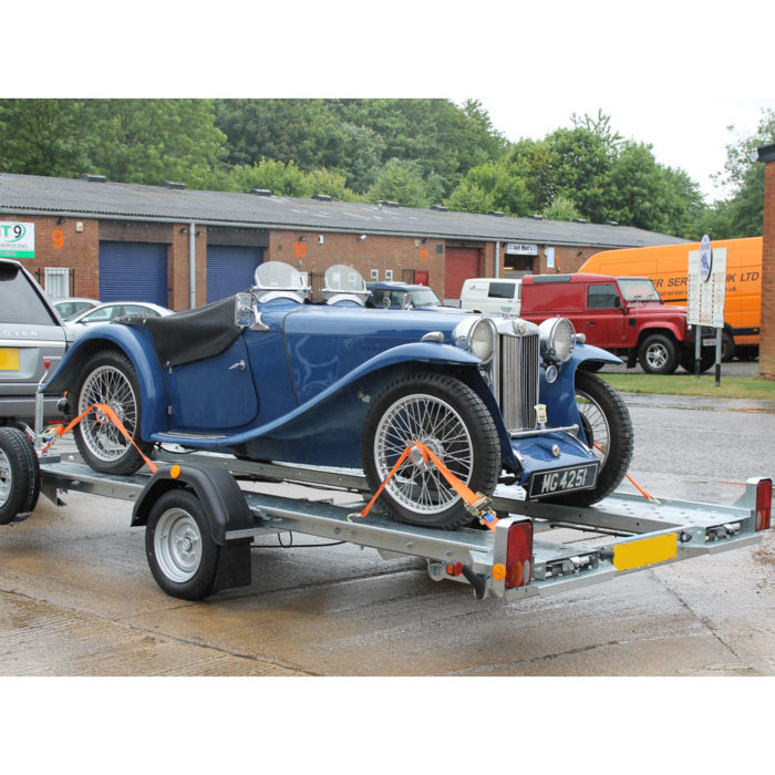 Woodford model WBT-140 car transporter trailer