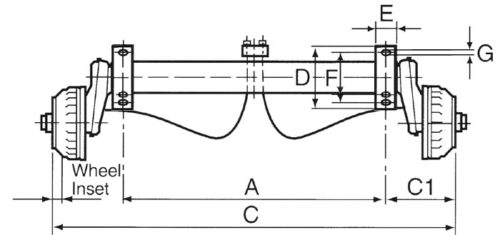 Water Resistant Al-ko Braked Single Axle 1500kg