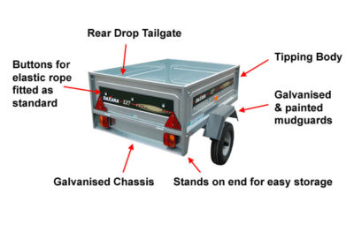 Daxara camping, gardening and household trailers.