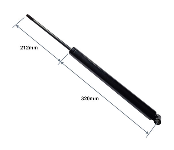 Stabilus damper for Knott couplings 1400kg to 2700kg - Western Towing