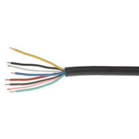 12N black 8 core cable for caravan & trailer road lights