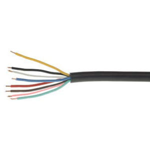 12N black 8 core cable for caravan & trailer road lights