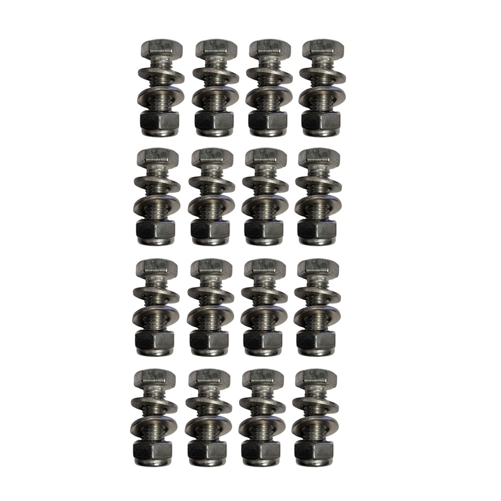 Stainless Steel Set Screw & nylock set Pack of 16