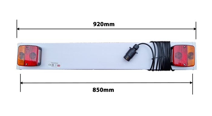 3ft Trailer Lighting Board With 4m Cable - Western Towing