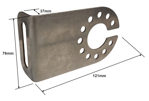 Socket Right Angle Side Mounting Plate - Western Towing