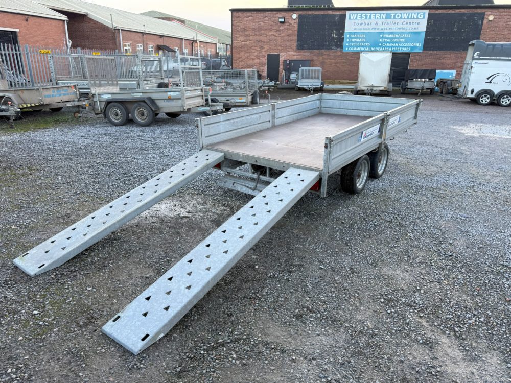 Second Hand Indespension FTL27105 Flatbed Trailer, Exeter, Devon.